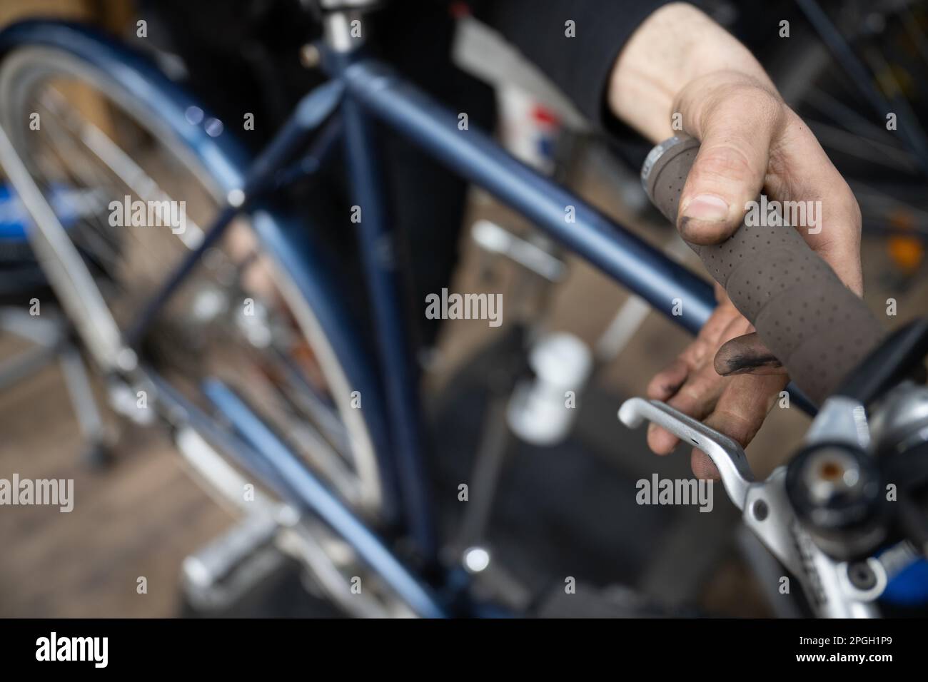Bicycle inspection hi-res stock photography and images - Alamy