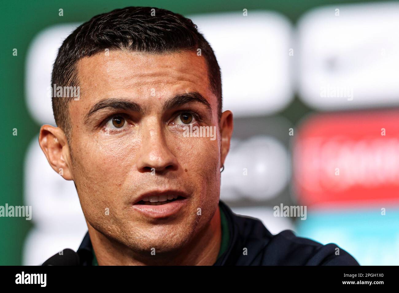 Ronaldo at the press conference hi-res stock photography and images - Alamy