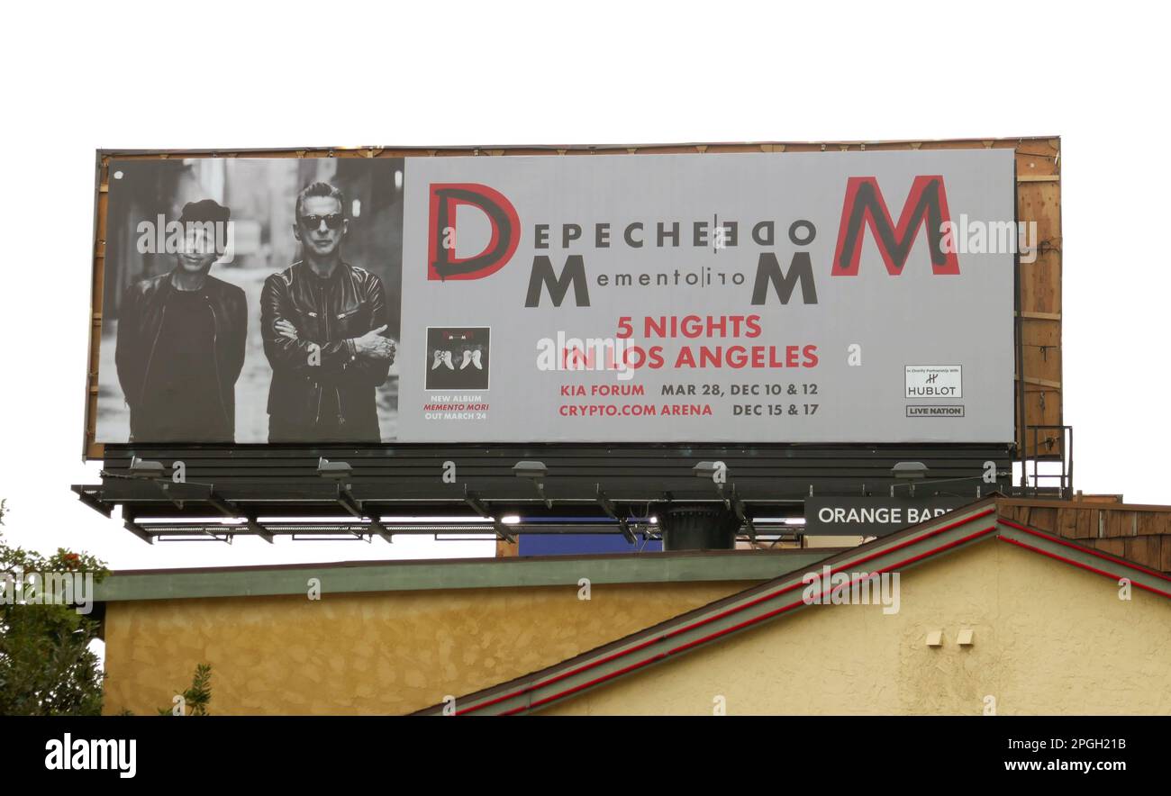Los Angeles, California, USA 21st March 2023 Depeche Mode Memento Mori ...