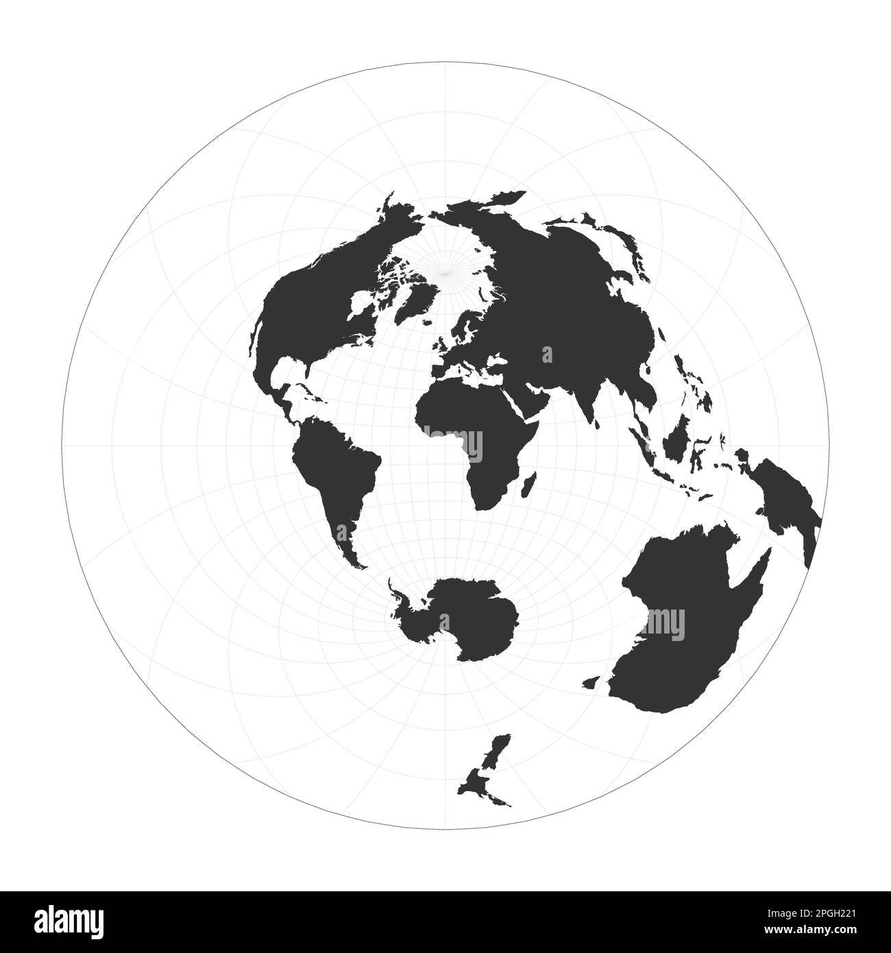 Azimuthal projection hi-res stock photography and images - Alamy