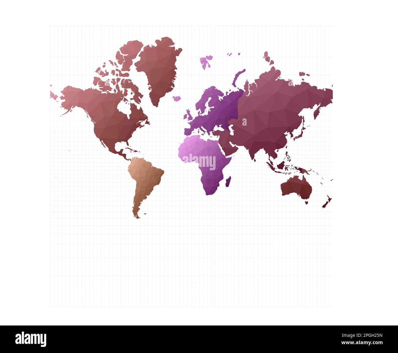 World map vector. Mercator projection. Tempting vector illustration ...