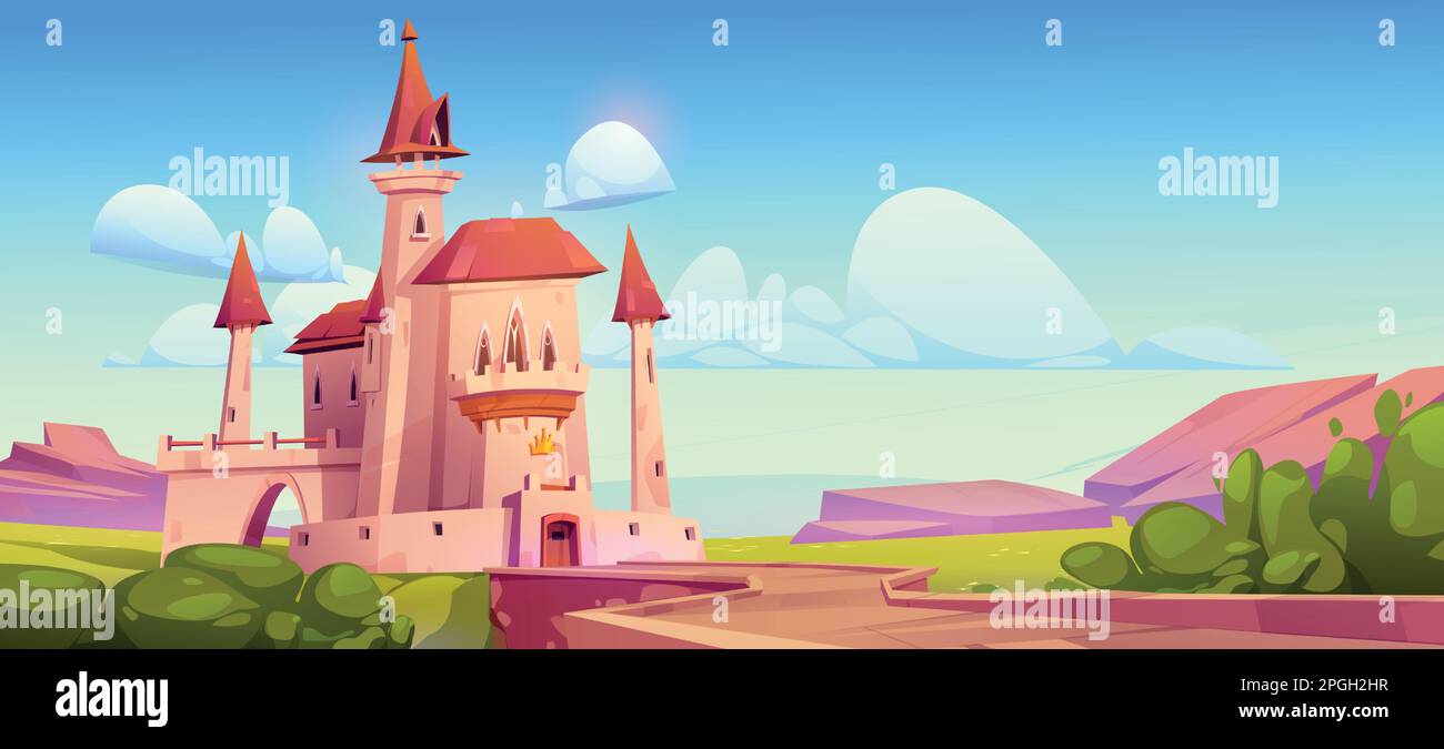 Cartoon Castle Background
