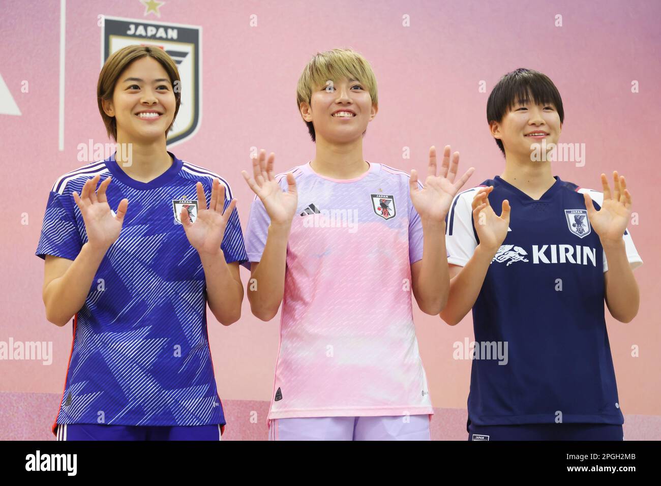 Tokyo, Japan. 23rd Mar, 2023. (L to R) Rikako Kobayashi, Riko Ueki ...