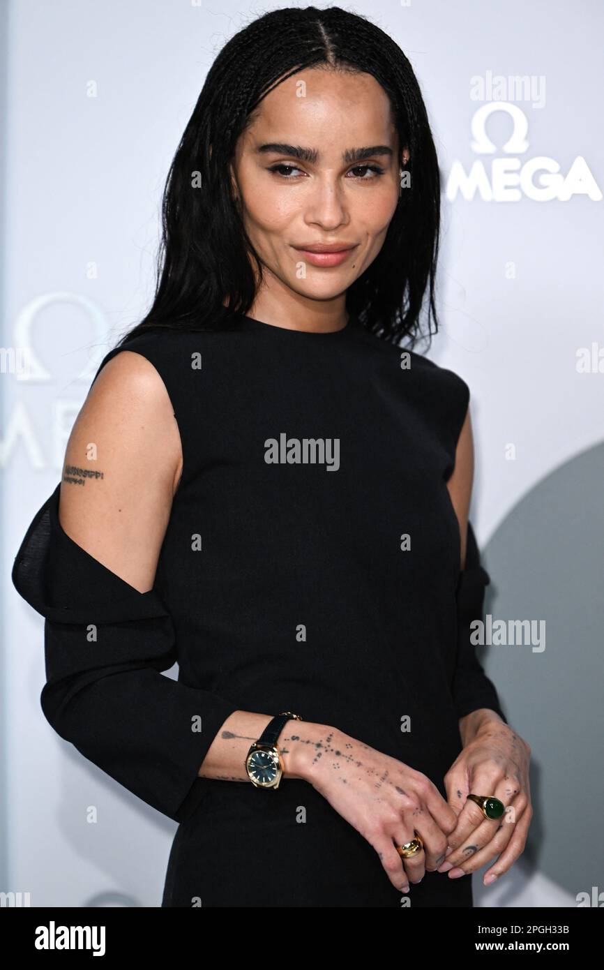 London, UK. 22nd Mar, 2023. Zoe Kravitz at the Omega Aqua Terra Shades ...