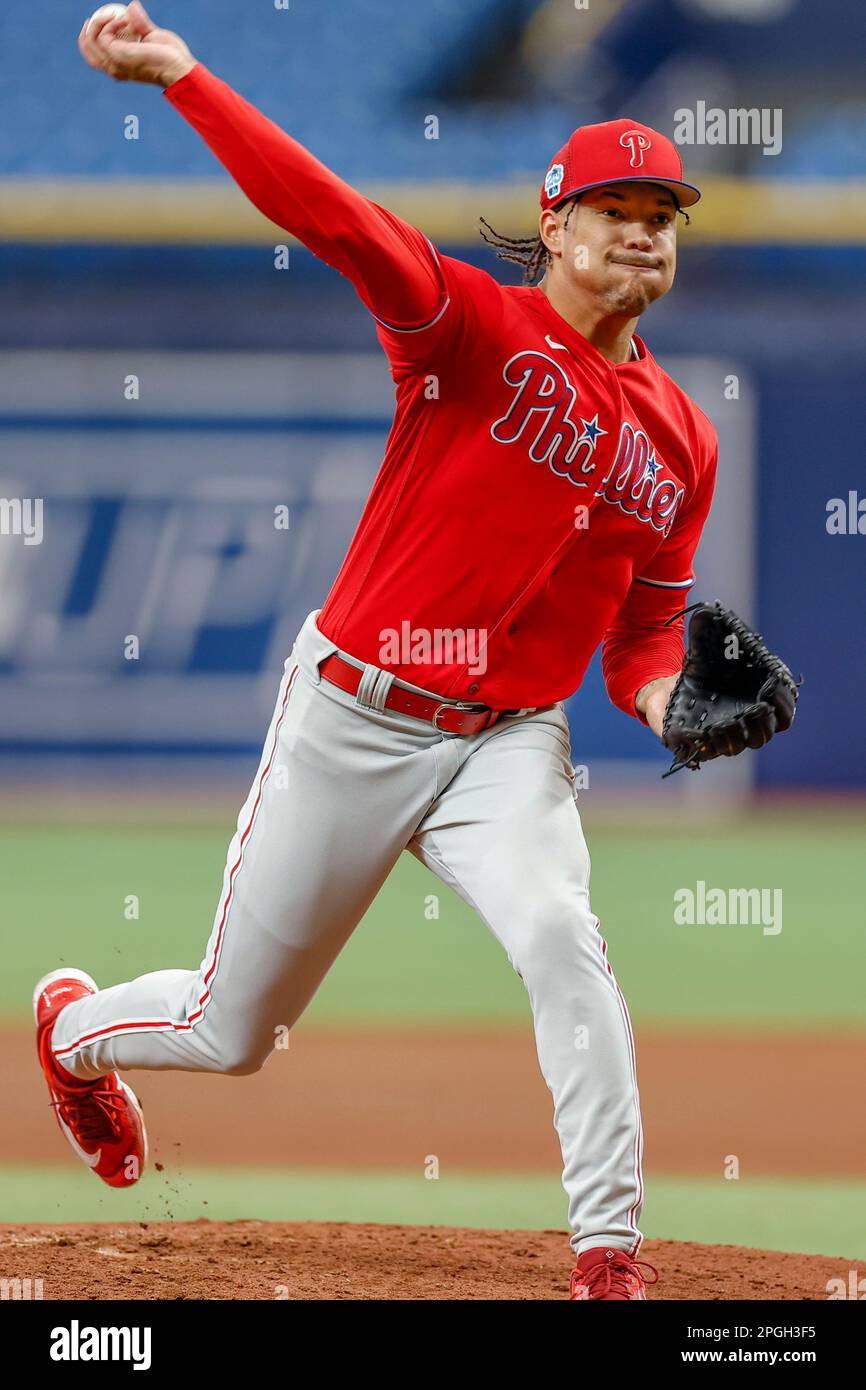 March 22, 2023; St. Petersburg, FL USA; Philadelphia Phillies starting ...