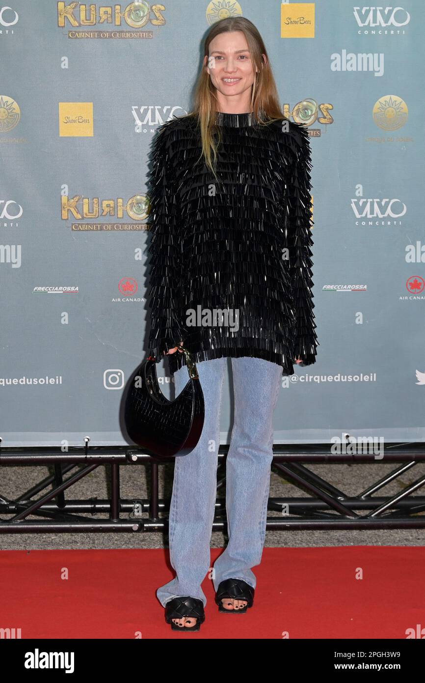 Rome, Italy. 22nd Mar, 2023. Fiammetta Cicogna attends the red carpet ...