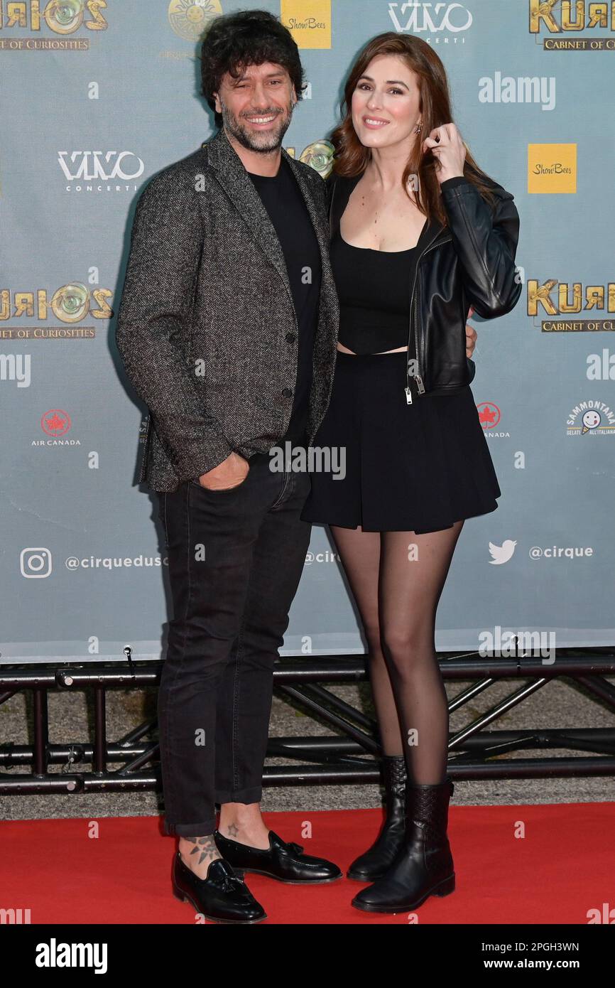 Rome, Italy. 22nd Mar, 2023. Patrizio (L) and Diana Del Bufalo (R ...