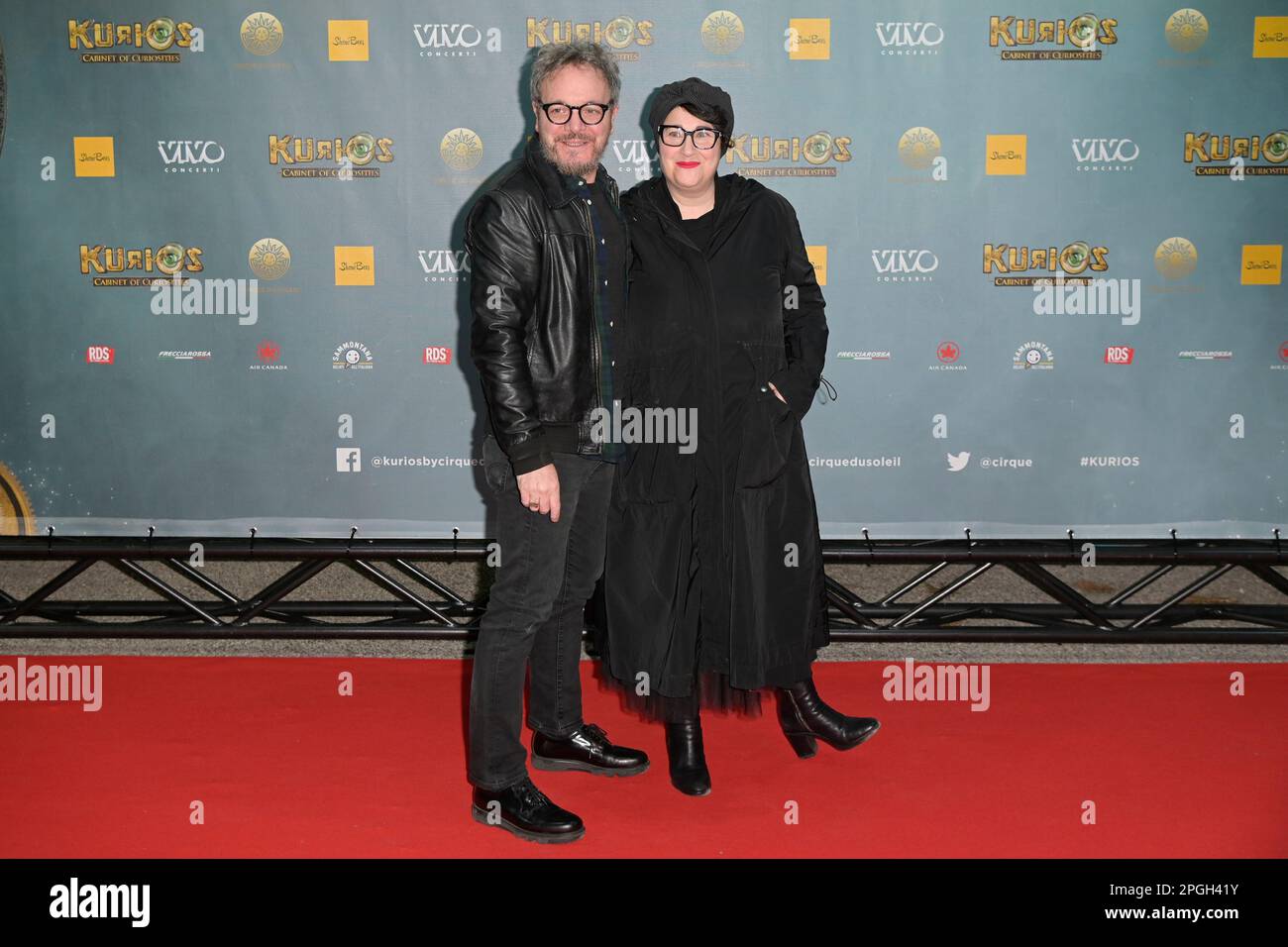 Rome, Italy. 22nd Mar, 2023. Corrado Nuzzo (L) and Maria Di Biase (R ...