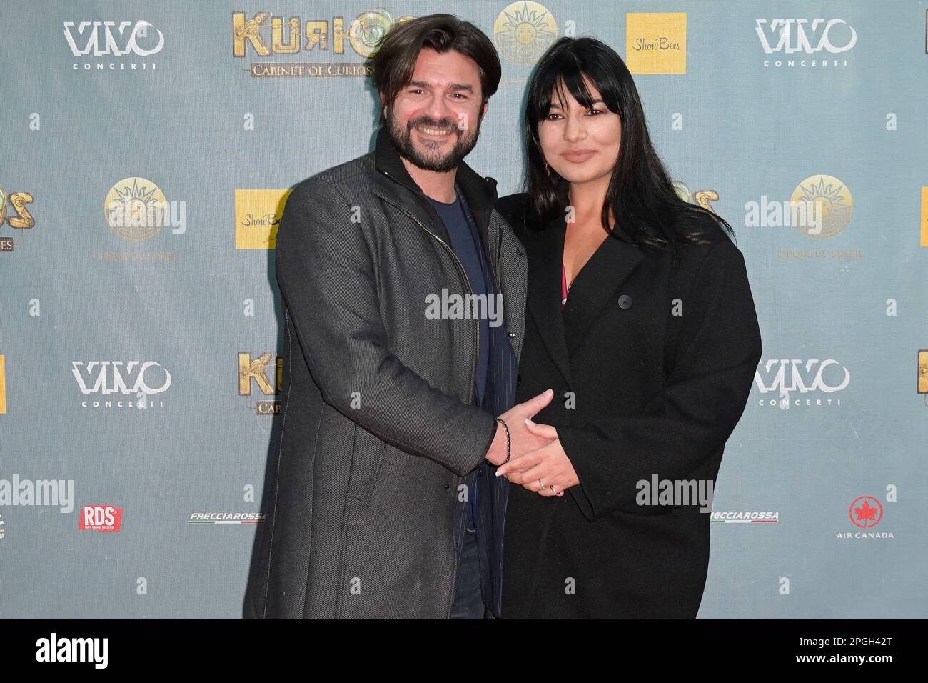 Rome, Italy. 22nd Mar, 2023. Stefano Macchi (L) and Elisa D'Ospina (R ...