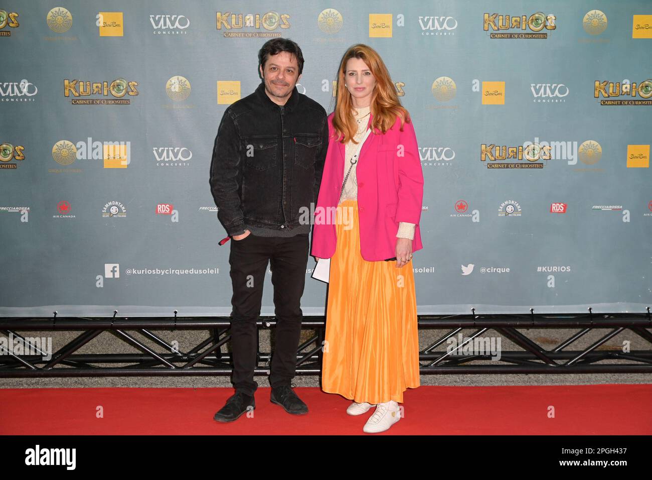 Rome, Italy. 22nd Mar, 2023. Pierluigi Ferrantini (L) and Carolina Di ...