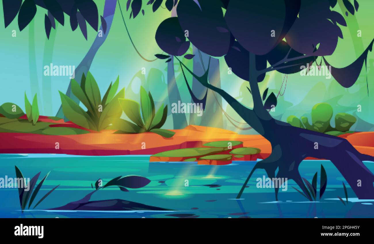 Amazon Rainforest Background Animated