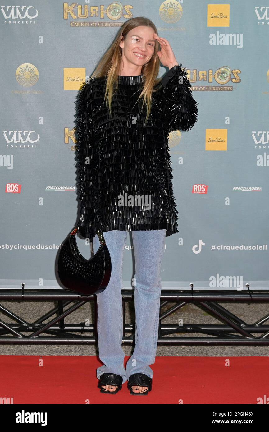 Rome, Italy. 22nd Mar, 2023. Fiammetta Cicogna attends the red carpet ...