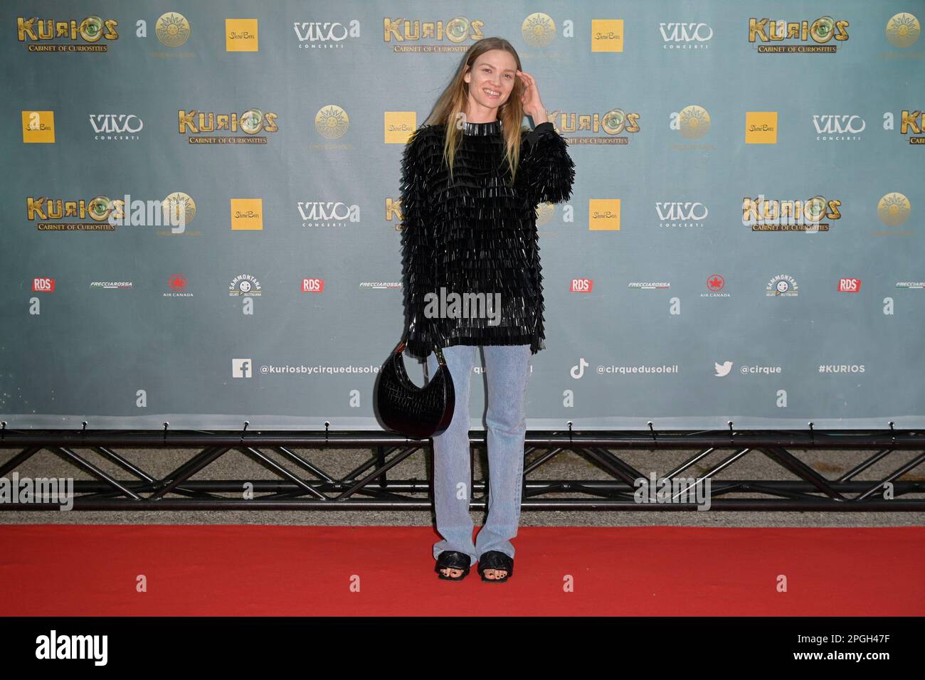 Rome, Italy. 22nd Mar, 2023. Fiammetta Cicogna attends the red carpet ...
