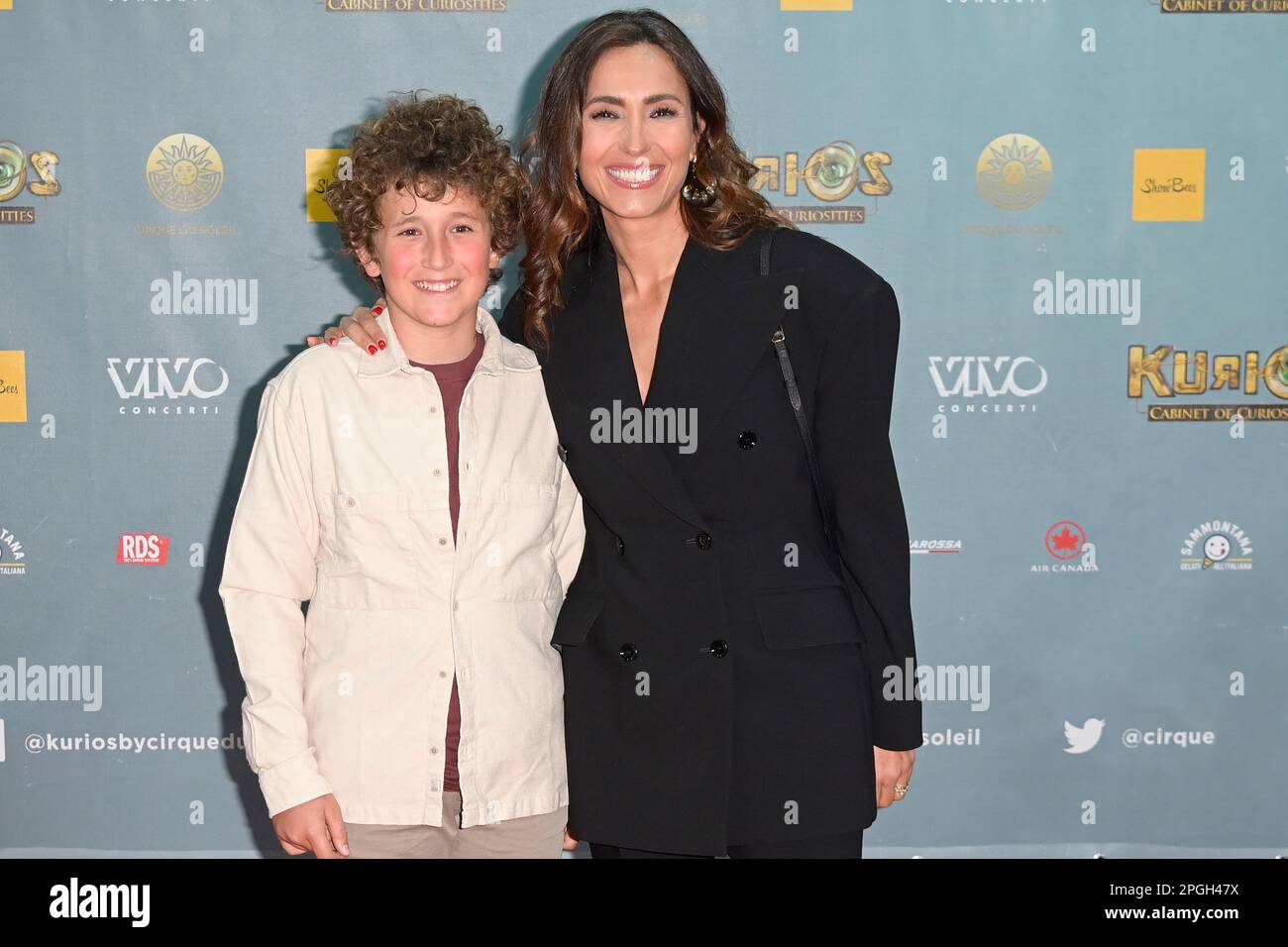 Rome, Italy. 22nd Mar, 2023. Guido Alberto Brera (L) and Caterina ...