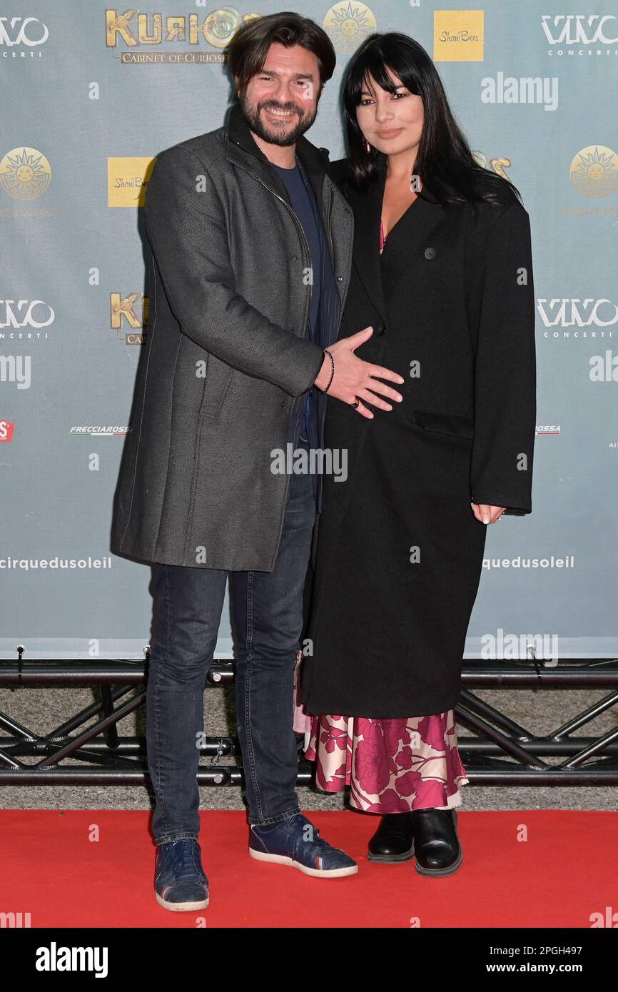 Rome, Italy. 22nd Mar, 2023. Stefano Macchi (L) and Elisa D'Ospina (R ...