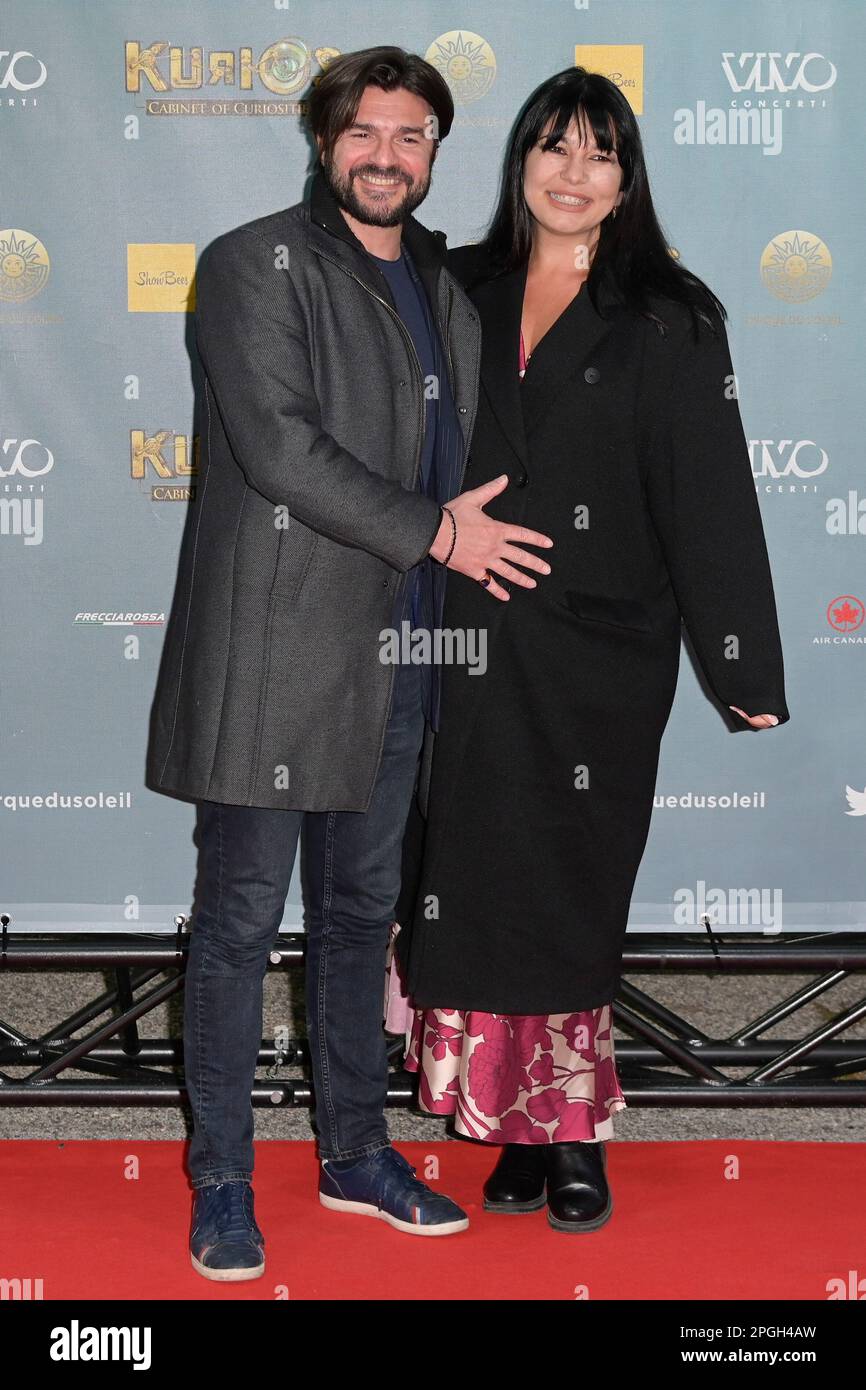 Rome, Italy. 22nd Mar, 2023. Stefano Macchi (L) and Elisa D'Ospina (R ...