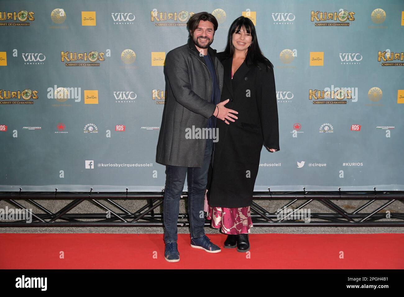 Rome, Italy. 22nd Mar, 2023. Stefano Macchi (L) and Elisa D'Ospina (R ...