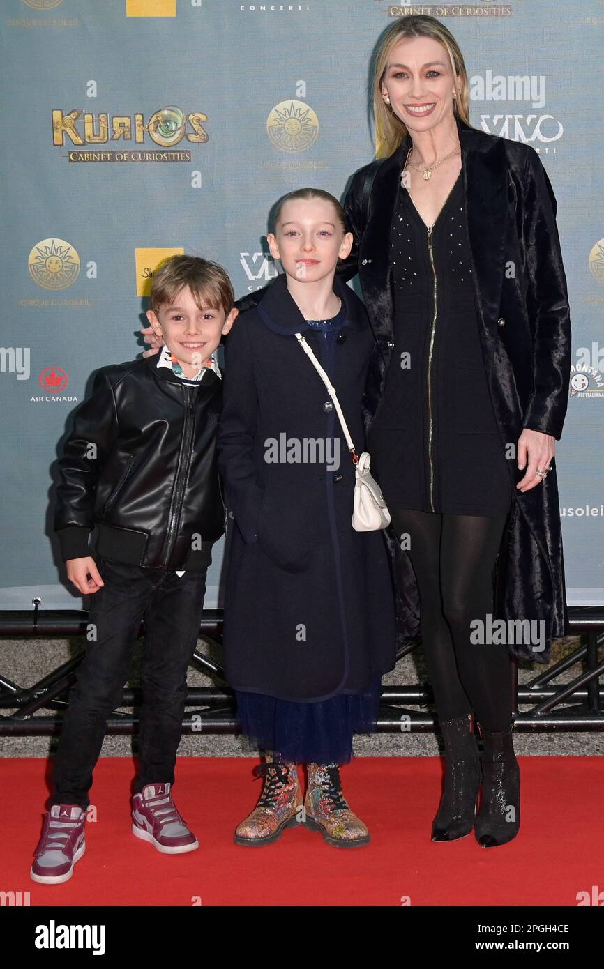 Rome, Italy. 22nd Mar, 2023. Gabriel Balzaretti (L), Julia Balzaretti ...