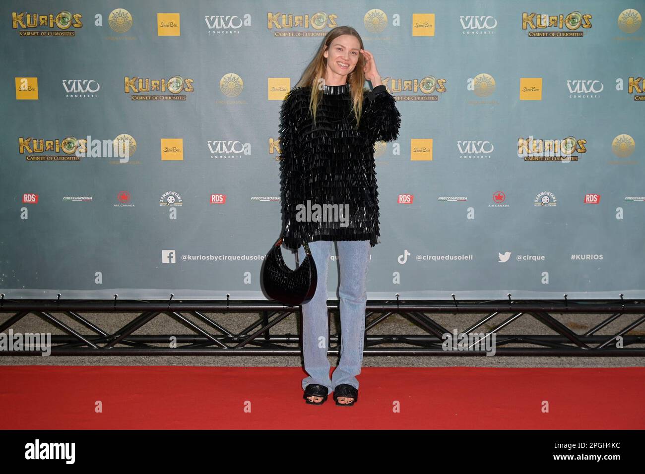 Rome, Italy. 22nd Mar, 2023. Fiammetta Cicogna attends the red carpet ...