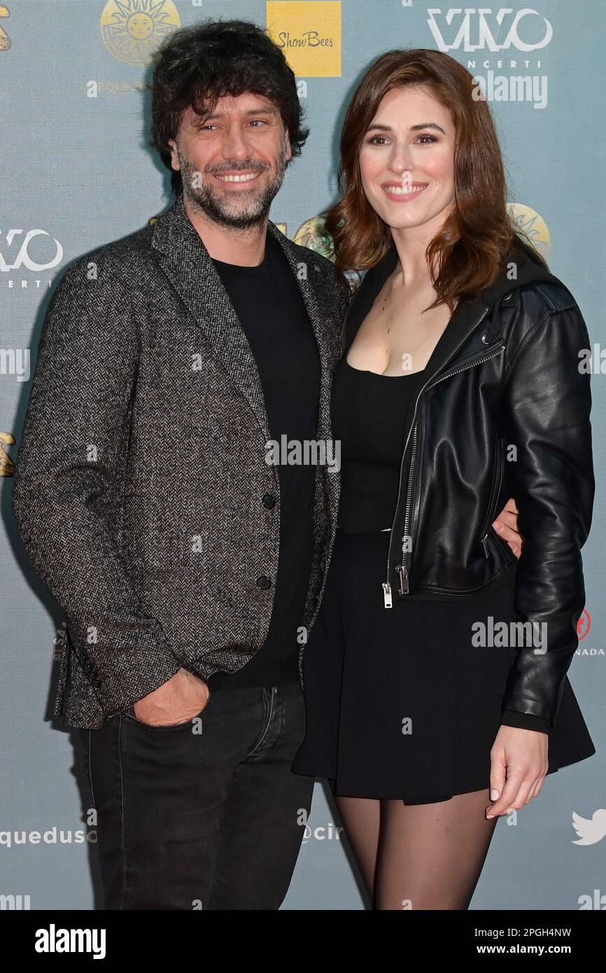 Rome, Italy. 22nd Mar, 2023. Patrizio (L) and Diana Del Bufalo (R ...