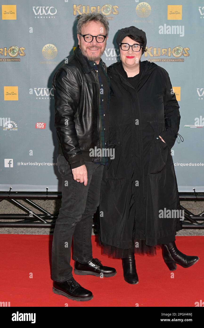 Rome, Italy. 22nd Mar, 2023. Corrado Nuzzo (L) and Maria Di Biase (R ...