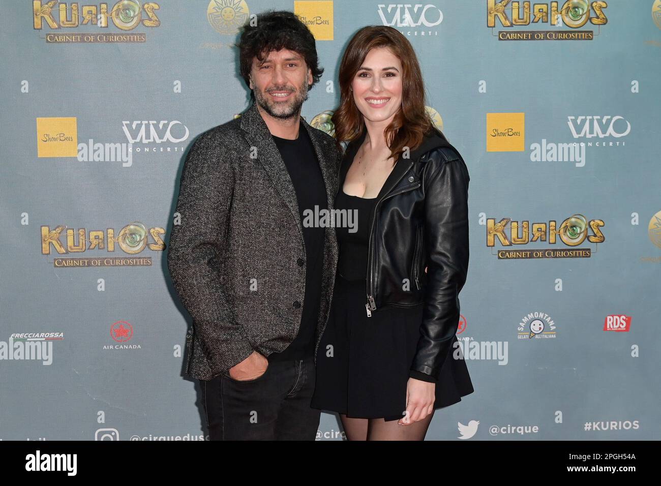 Rome, Italy. 22nd Mar, 2023. Patrizio (L) and Diana Del Bufalo (R ...