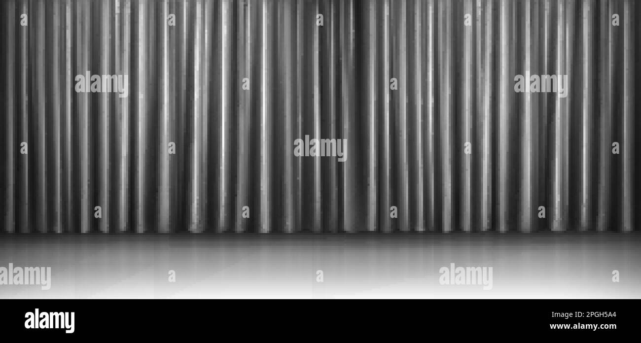 Realistic stage floor background with silver silk curtain vector ...