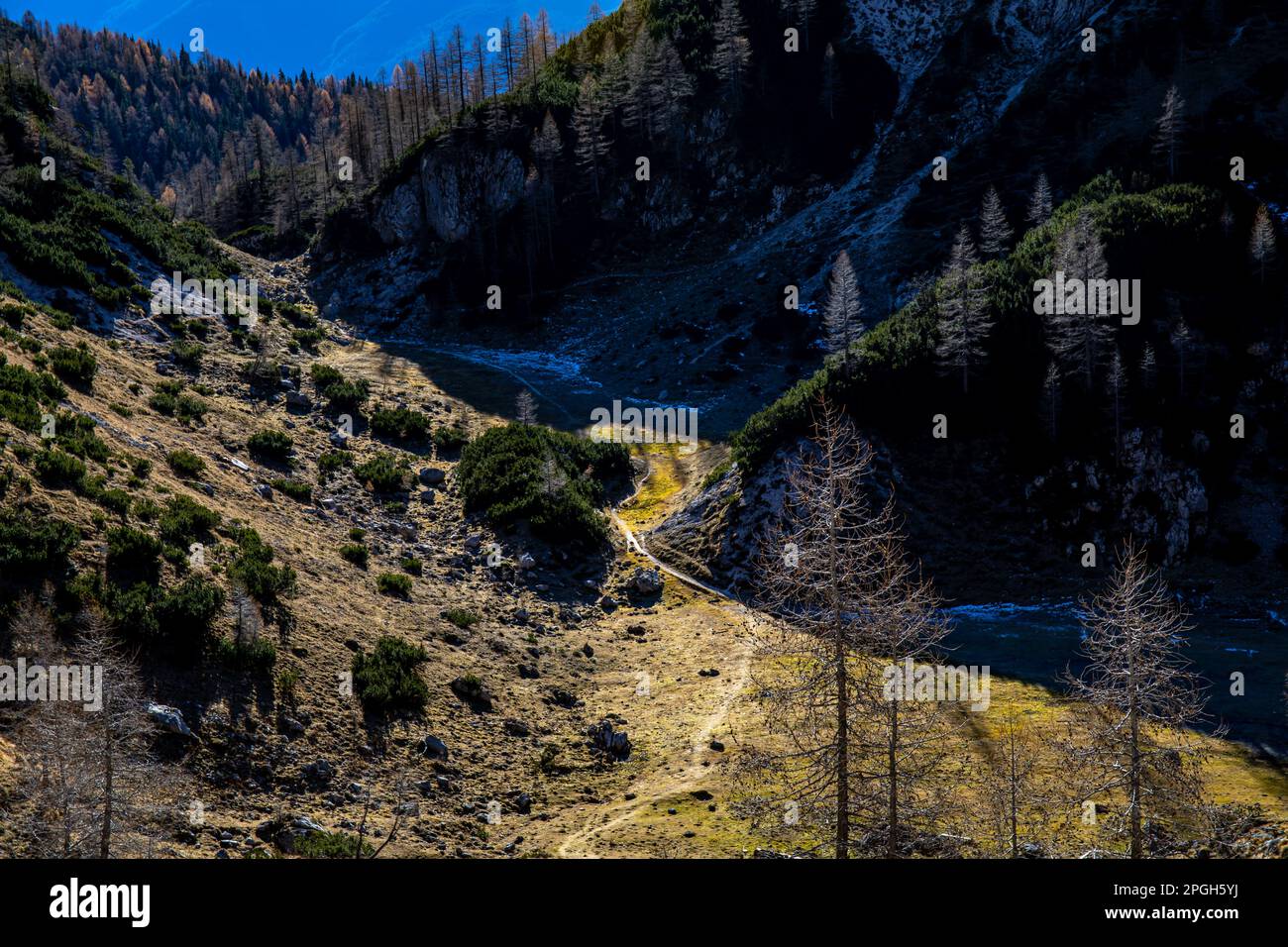 Mountain path in high mountains Stock Photo - Alamy