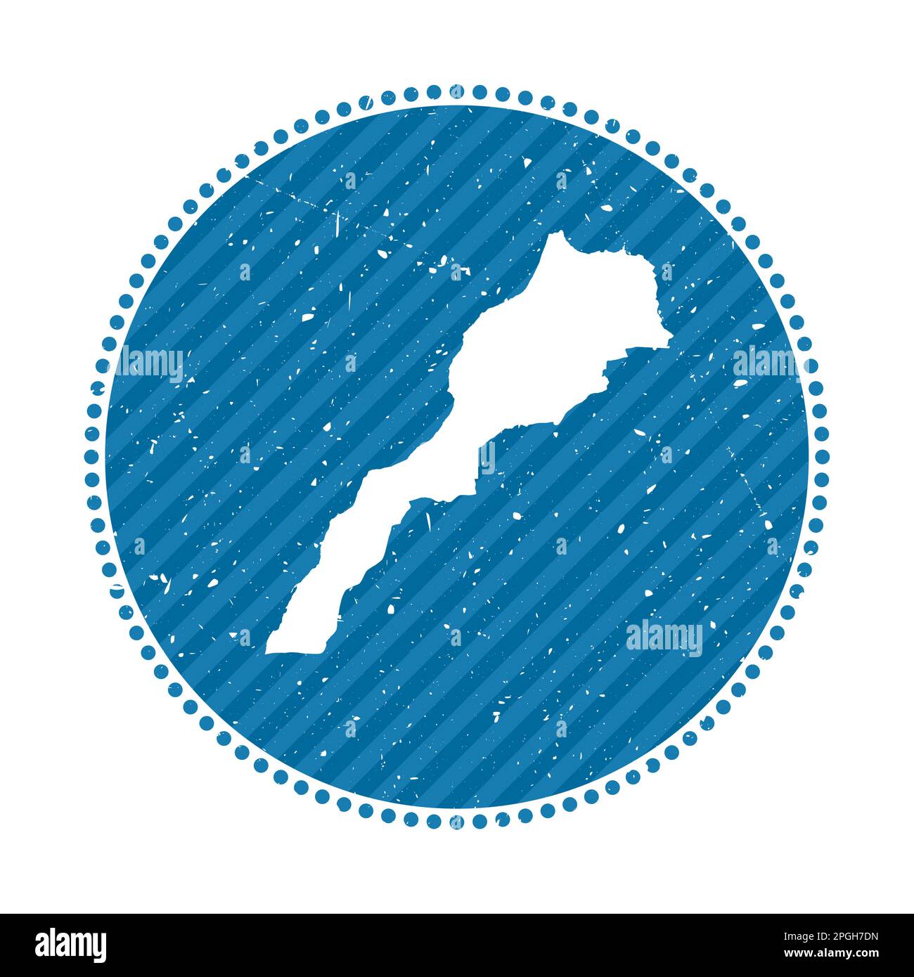 Morocco striped retro travel sticker. Badge with map of country, vector ...
