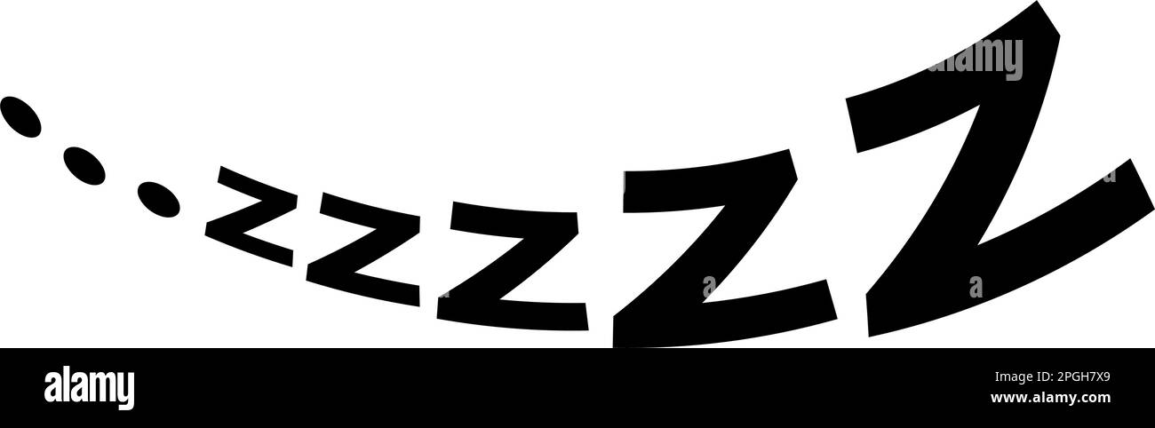 Zzz sleep snore text vector icon for comics Stock Vector Image & Art ...