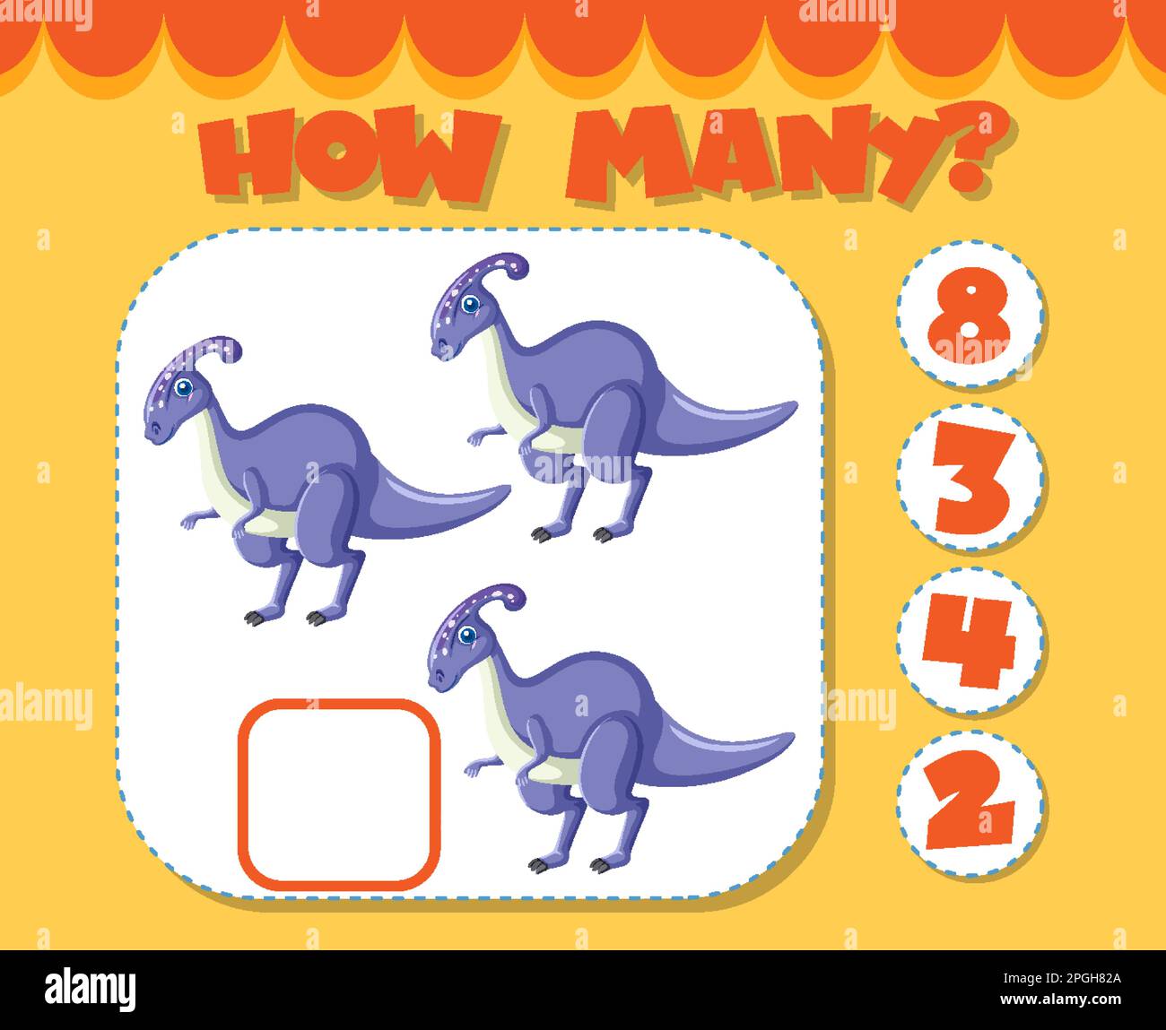 Counting Game for Kindergarten Kids illustration Stock Vector Image ...