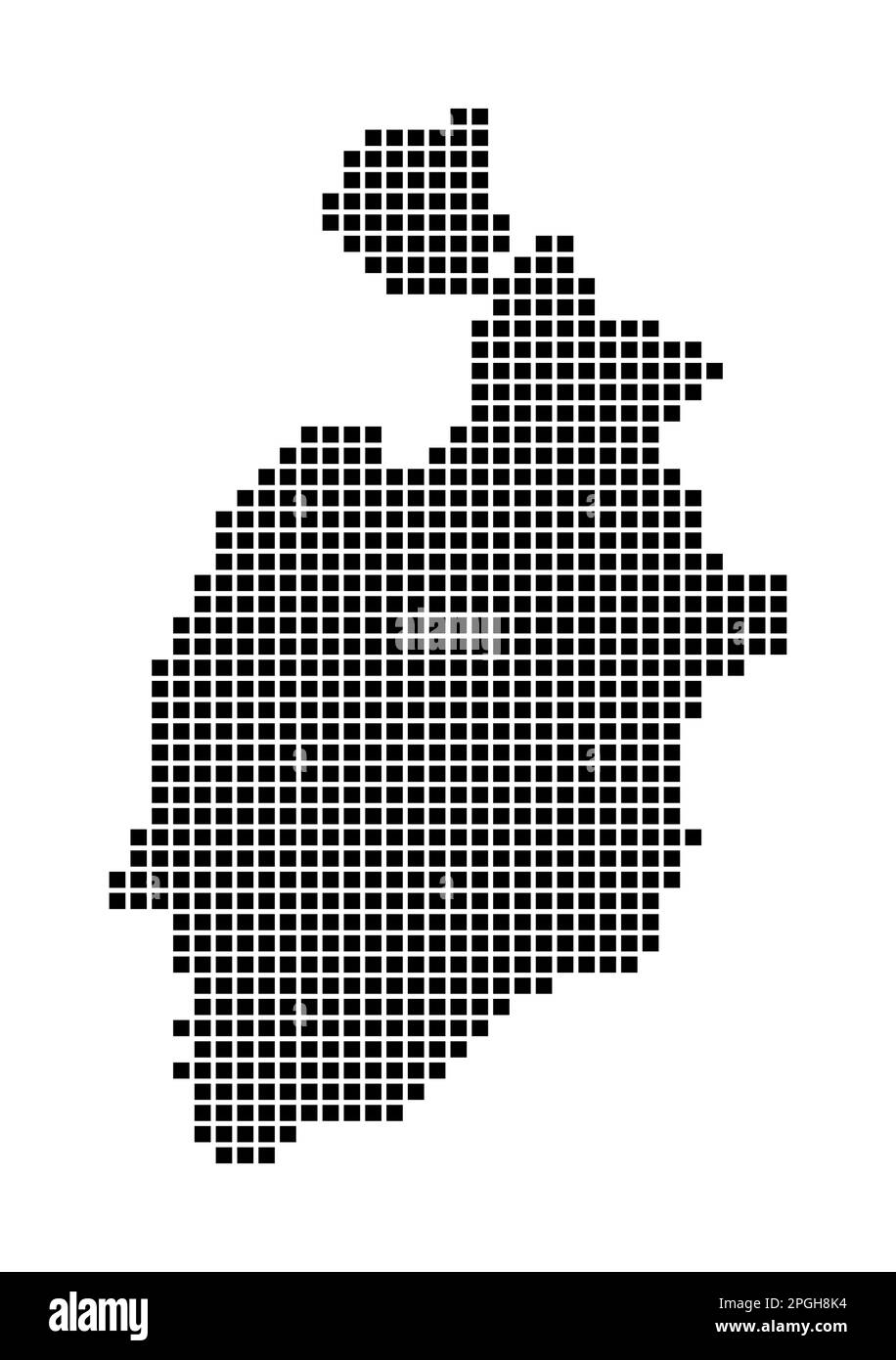 Isla de Providencia map. Map of Isla de Providencia in dotted style ...