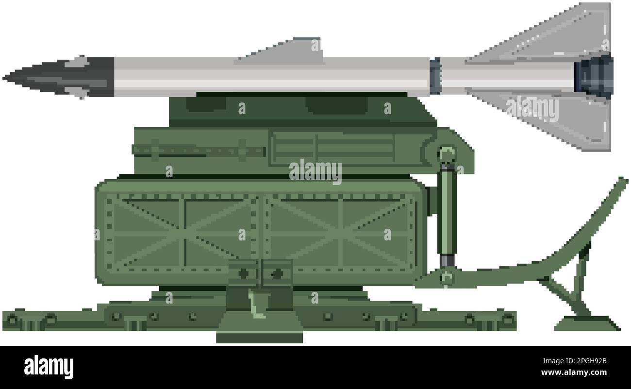 Military missile launcher vector illustration Stock Vector Image & Art ...