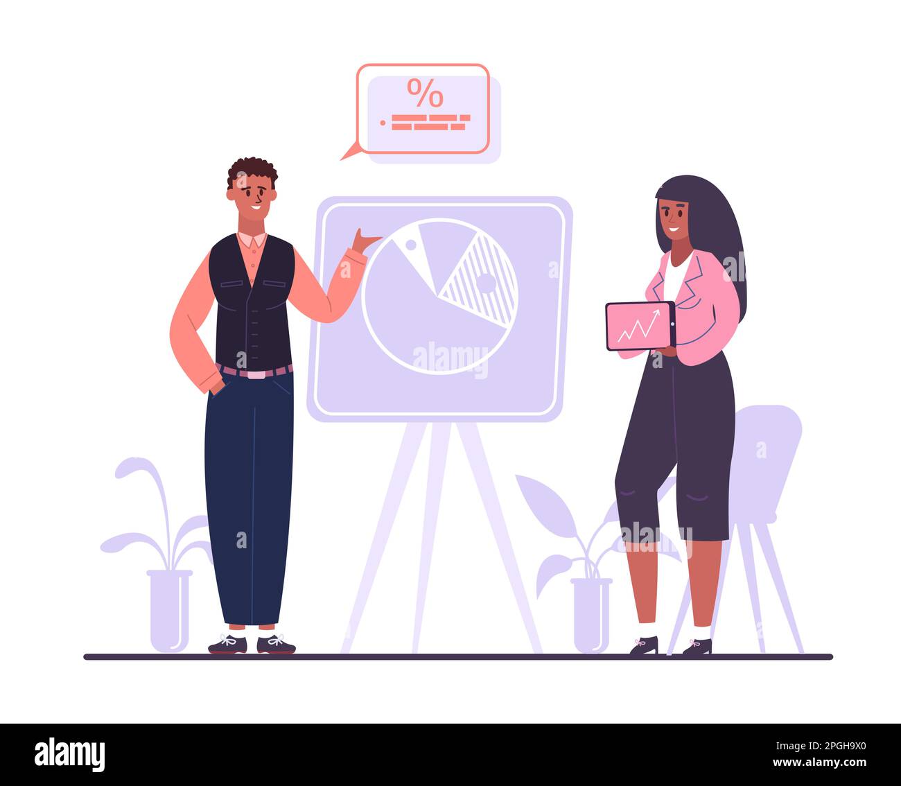 Untitled-Office workers team. Man and woman employees having ...