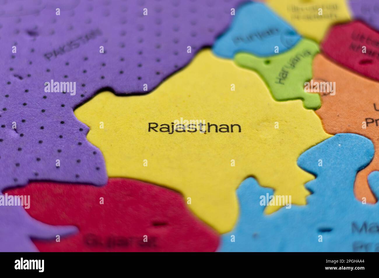 Map of rajasthan hi-res stock photography and images - Alamy