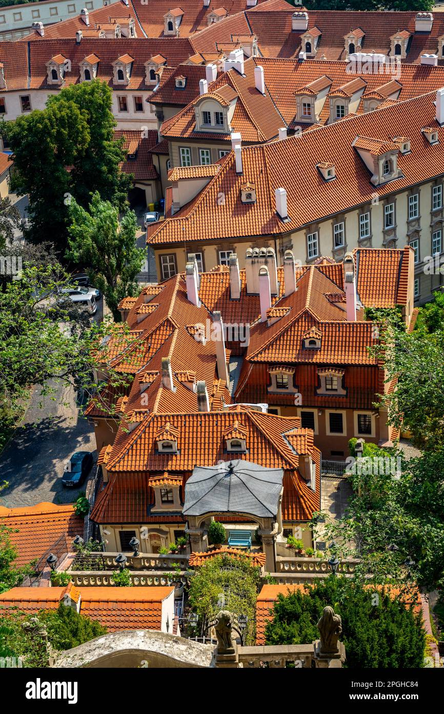 Prague, Czech Republic - Rooftops of the old town Stock Photo - Alamy
