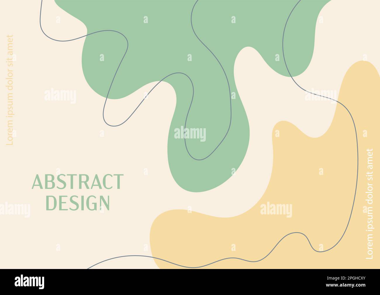 Abstract background with deformed shapes and lines. A color composition ...