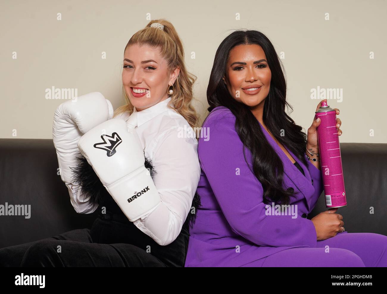 Marnie Swindells (left) and Rochelle Anthony, the two finalists of the ...