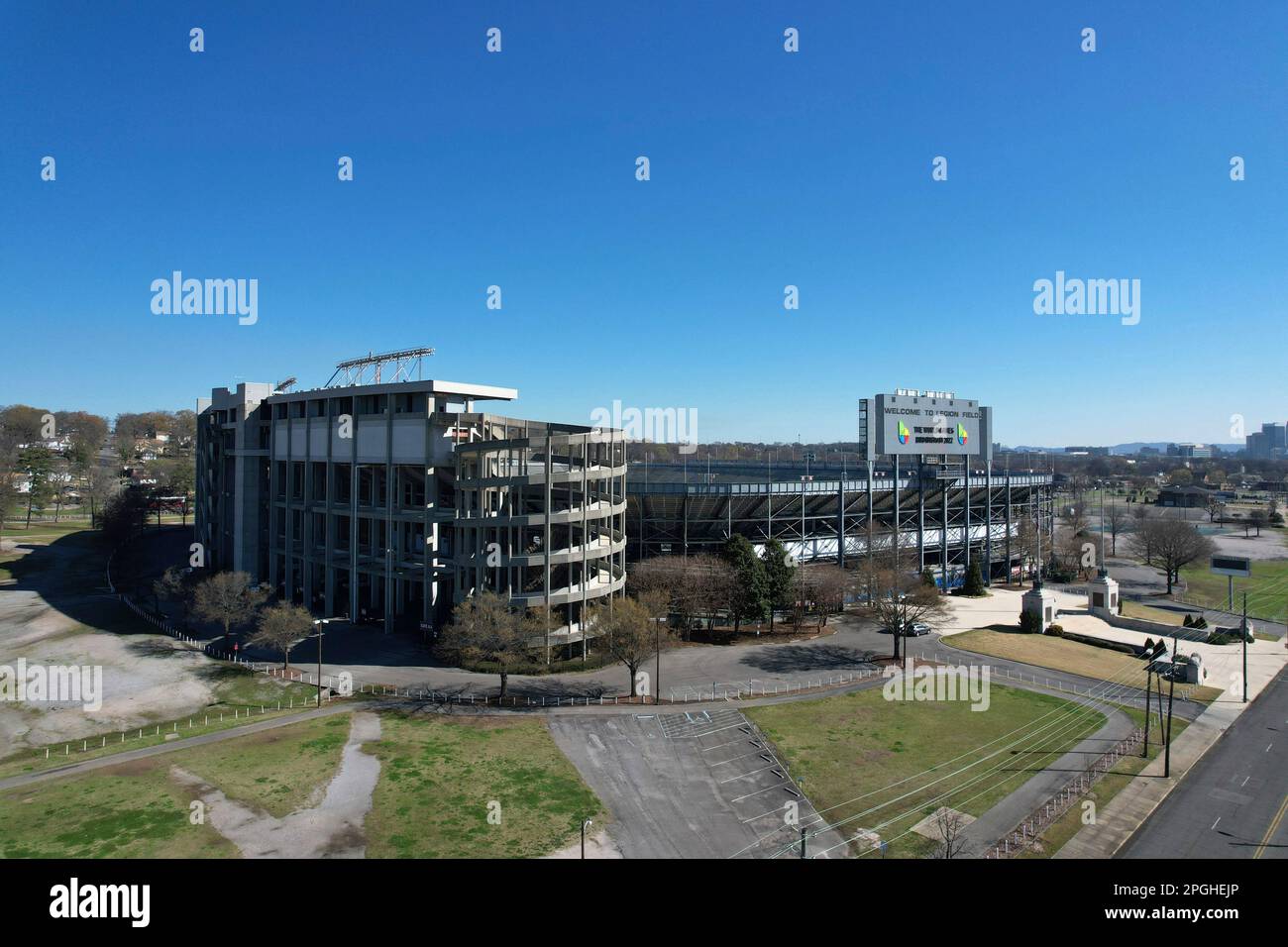 A general overall aerial view of Legion Field stadium, Thursday, Mar ...