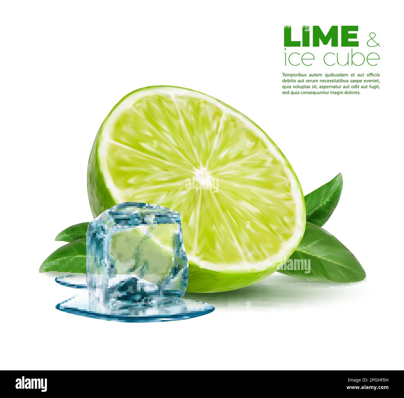 Melting ice cube Stock Vector Images - Alamy