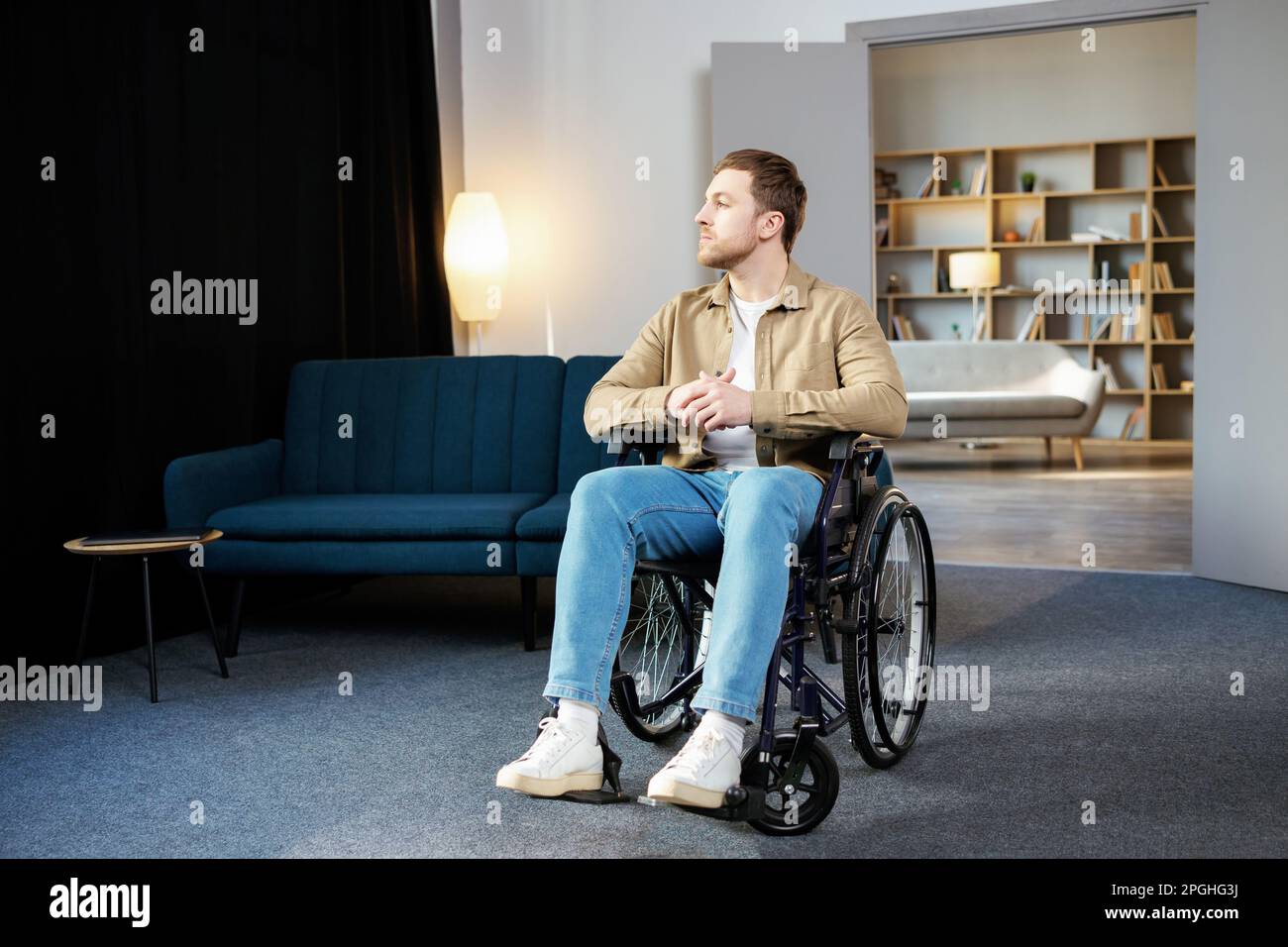 Positive lifestyle, care for disabled person, rehabilitation and ...