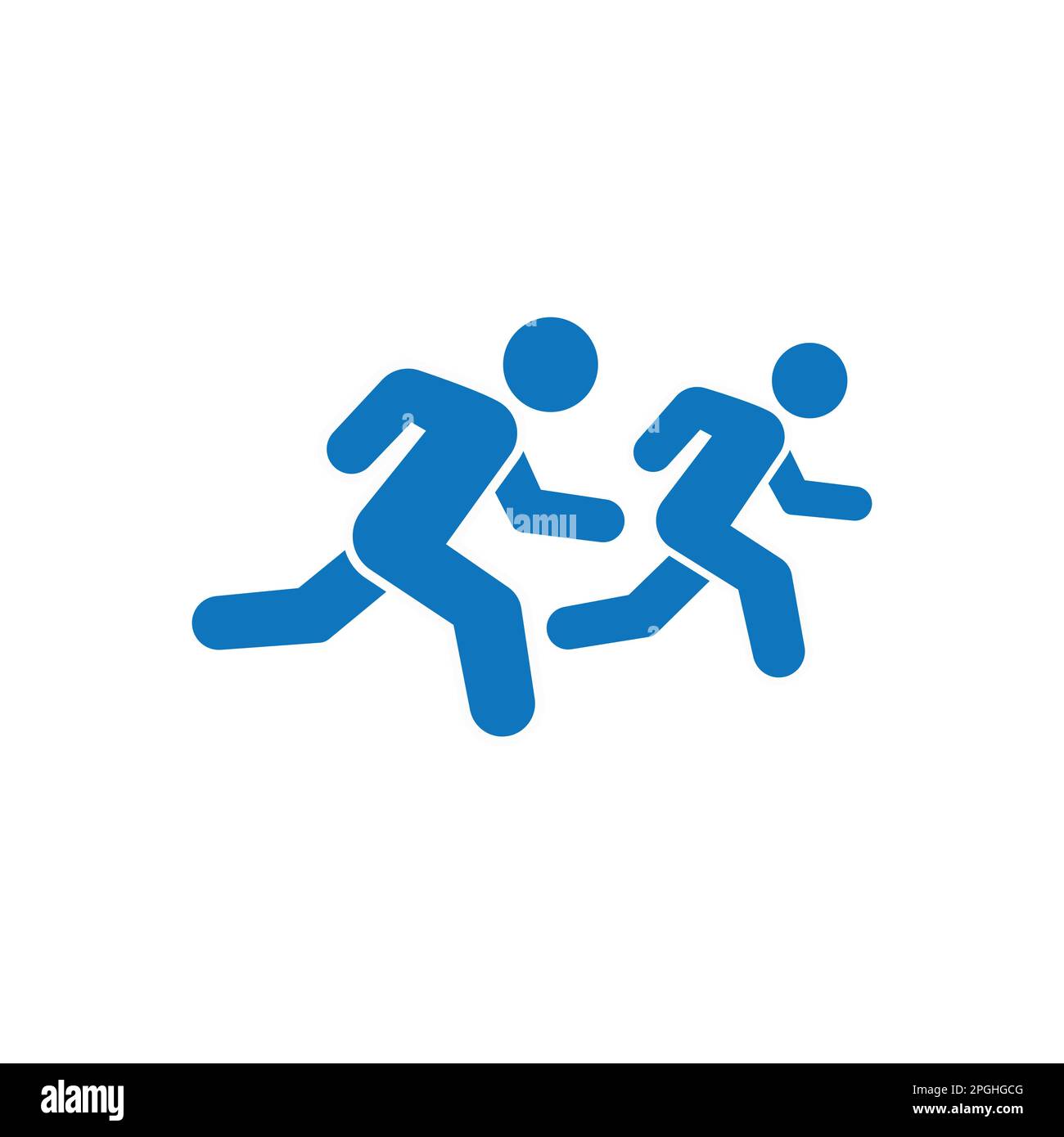 Running icon. Simple design, stroke outline style. Line vector. Isolate ...