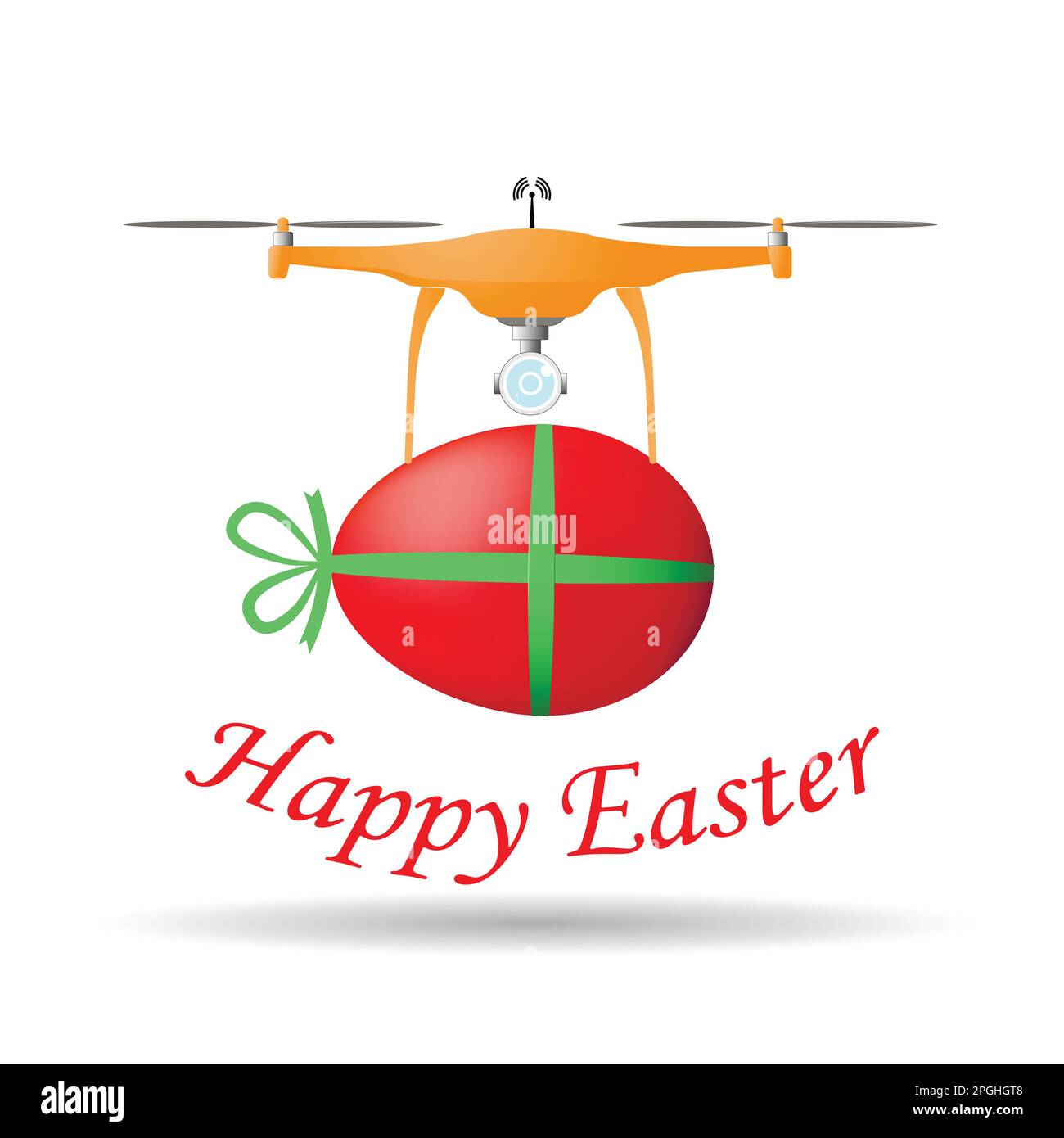 Radio-controlled quadcopter for the delivery of Easter eggs for the ...