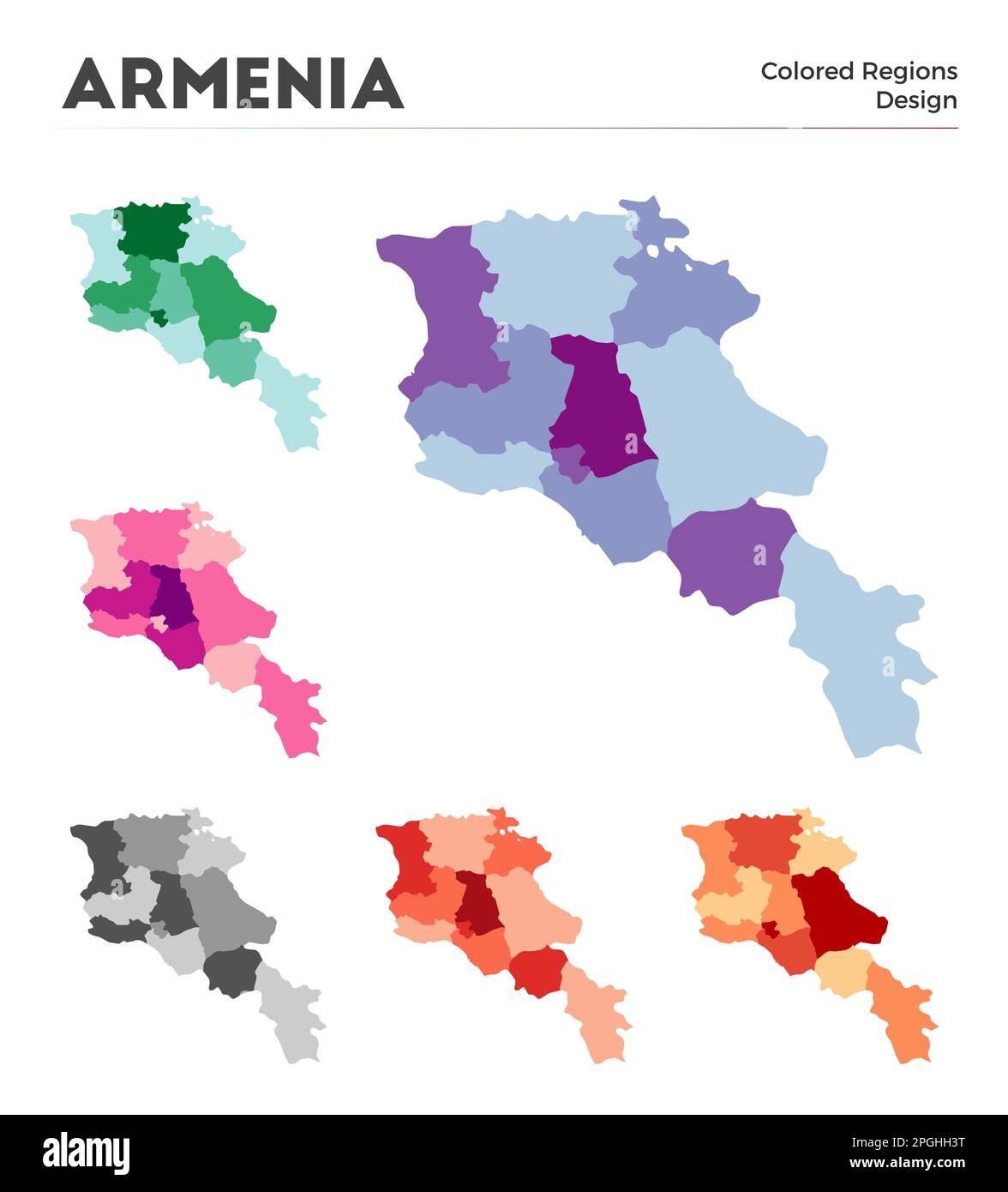 Armenia vector silhouette map hi-res stock photography and images - Alamy