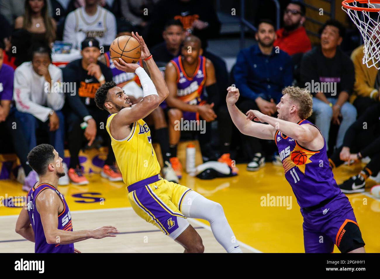 Los Angeles, United States. 22nd Mar, 2023. Los Angeles Lakers guard ...