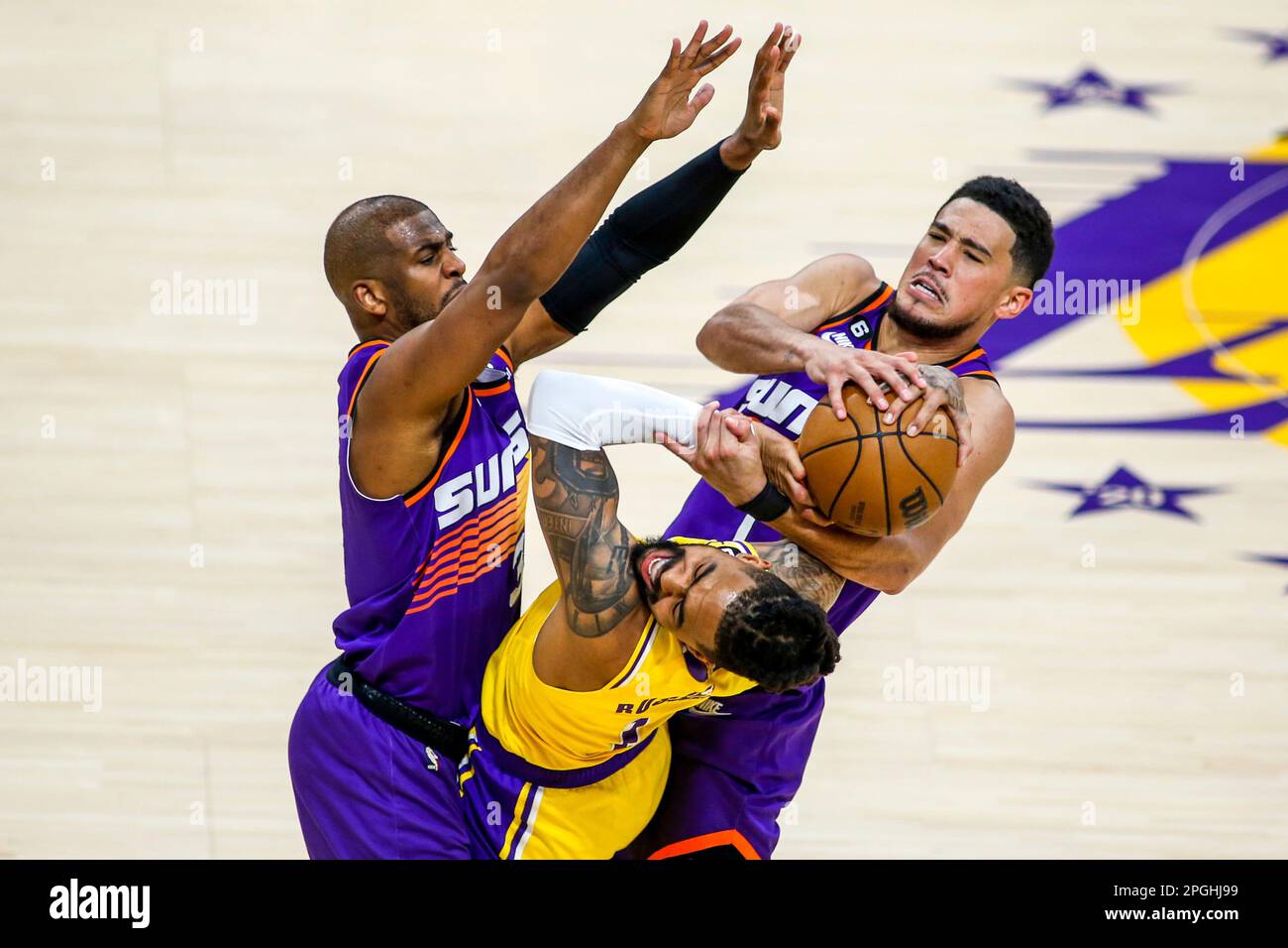 Los Angeles, United States. 22nd Mar, 2023. Los Angeles Lakers guard D ...