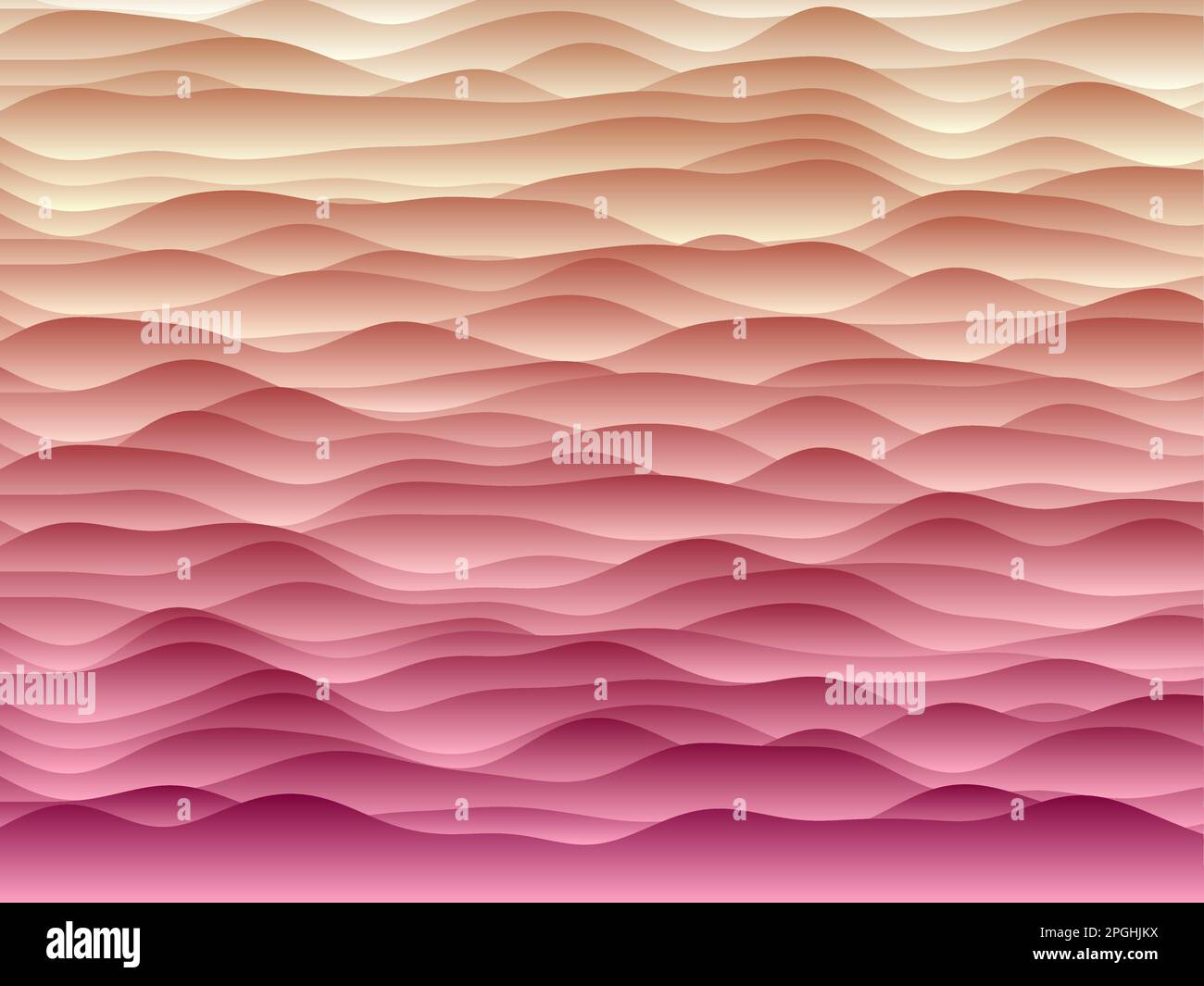 Abstract Curves Background Smooth Curves With Gradients In Orange And Pink Colors Appealing