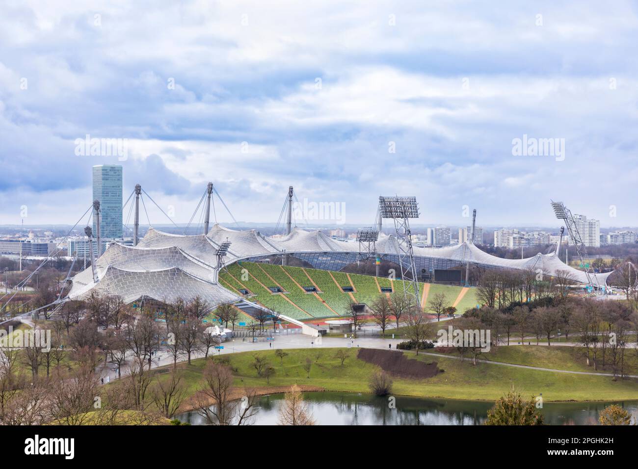 With the olympic stadium in the background hi-res stock photography and ...