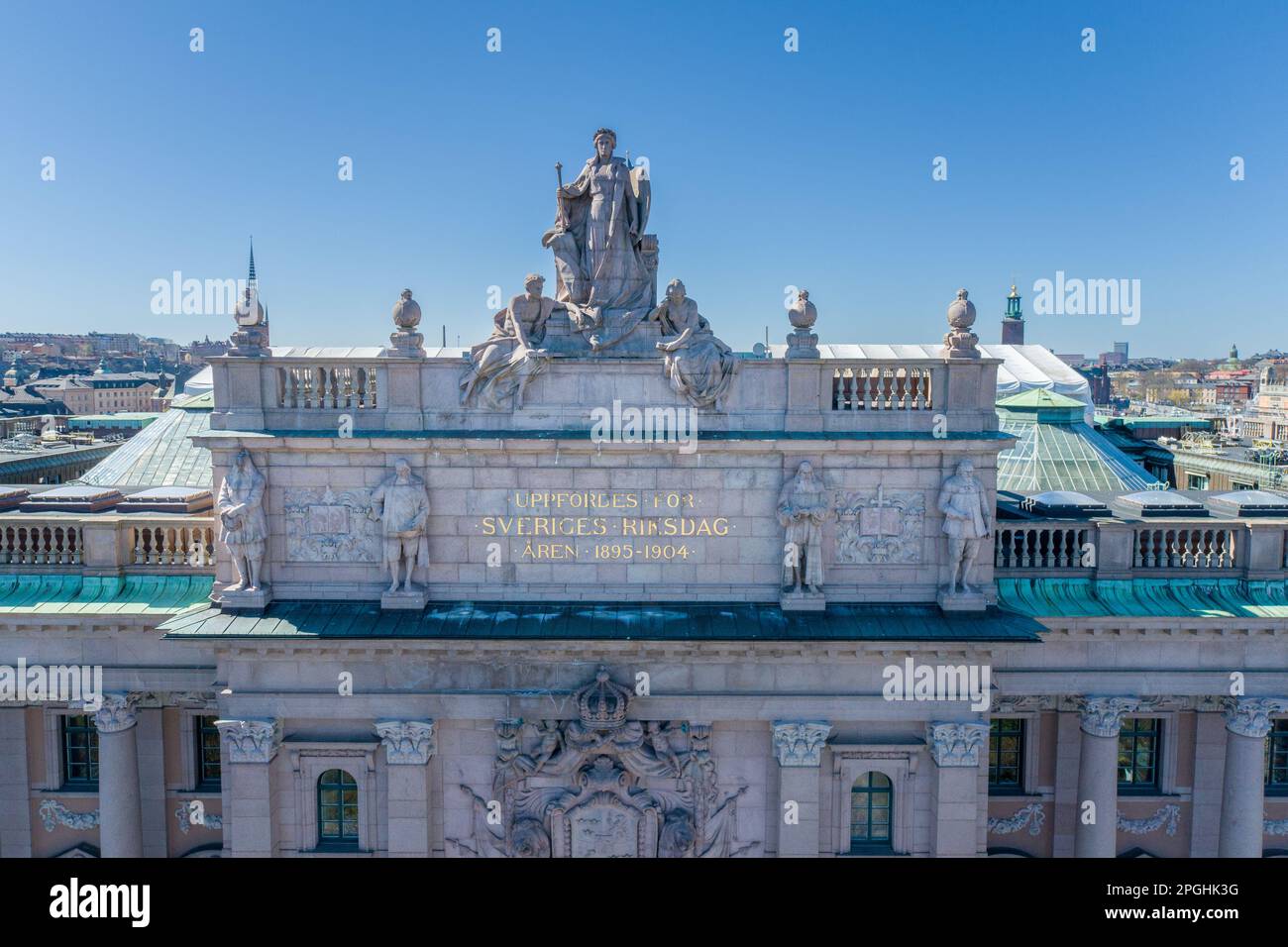 Parliament House Riksdagshuset in Stockholm, Sweden. Riksdag - Building of the Swedish ...
