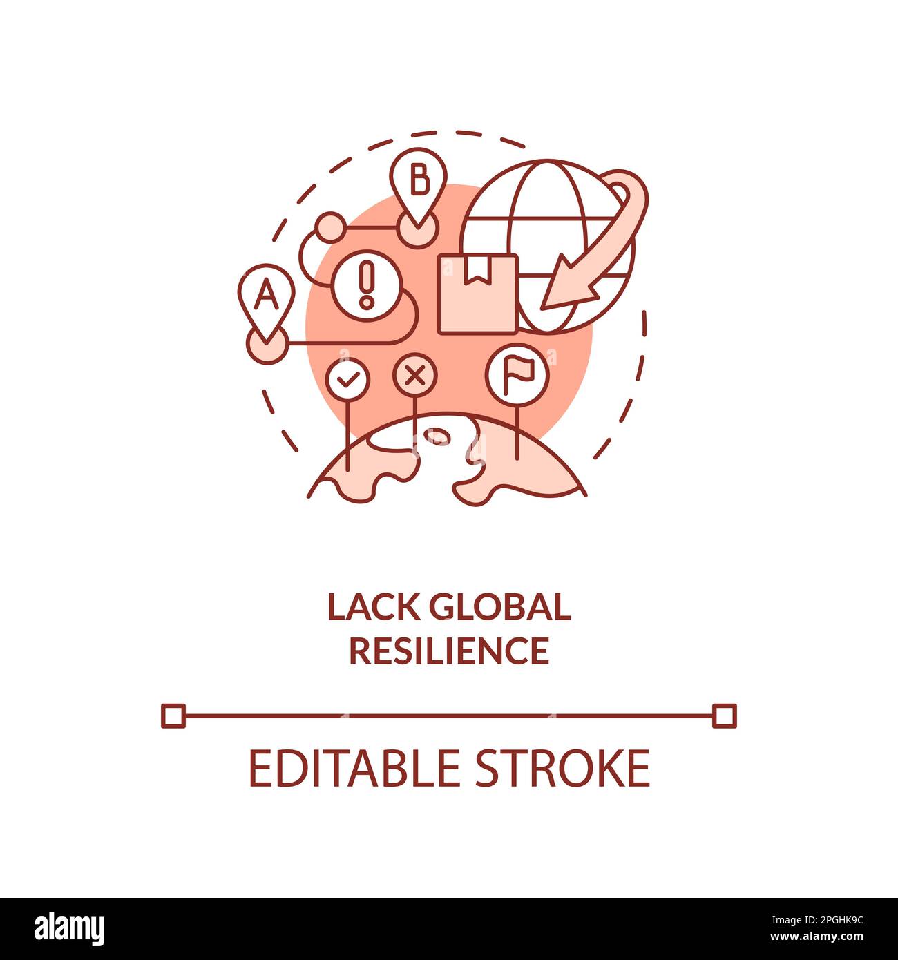 Lack global resilience terracotta concept icon Stock Vector Image & Art ... Lack global resilience terracotta concept icon Stock Vector Image & Art ...